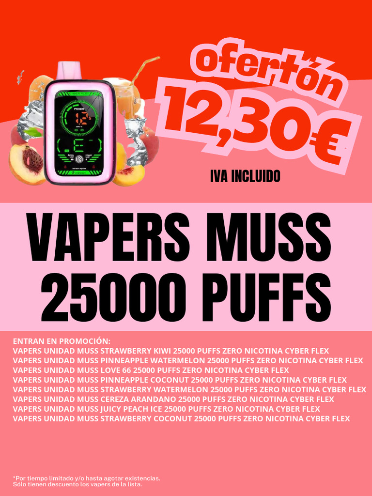 Vapers Muss 25000 Puffs | PDF