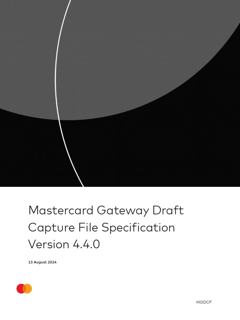 Mastercard Draft Capture Spec 4.4.0 | PDF | Emv | Master Card