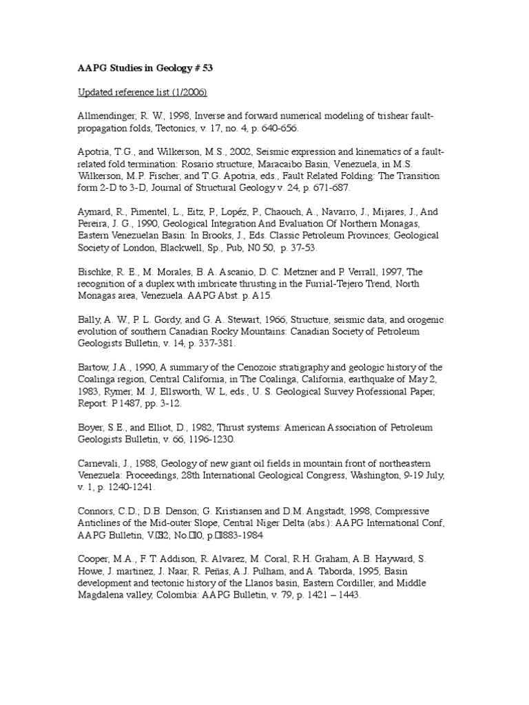 AAPG SG53 Ref3 | PDF | Geology | Structural Geology