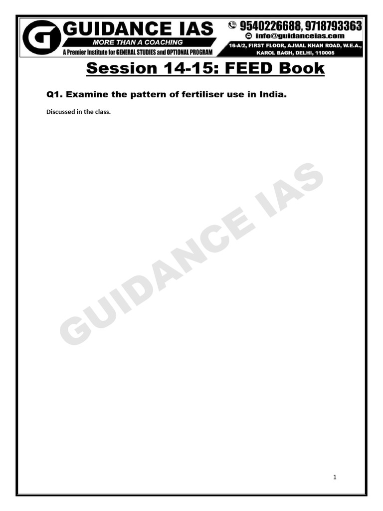 (Agriculture) FEED Books | PDF | Groundwater | Leasehold Estate
