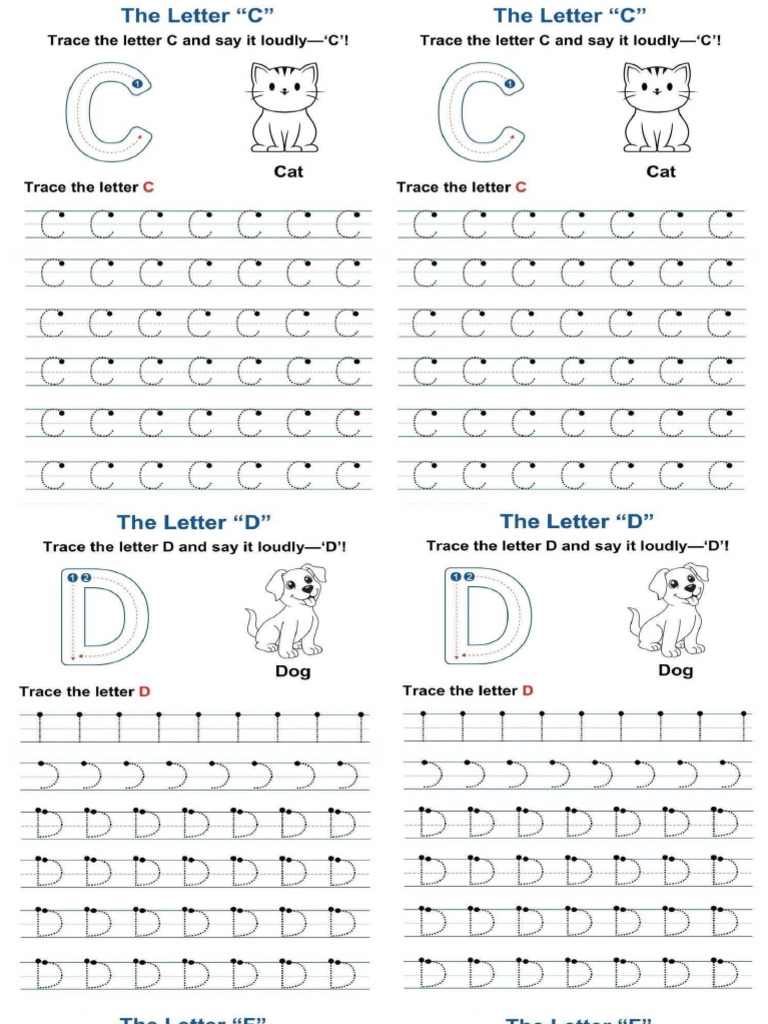Tracing Letters | PDF