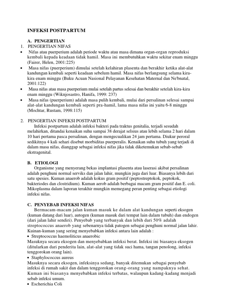 Infeksi Postpartum | PDF
