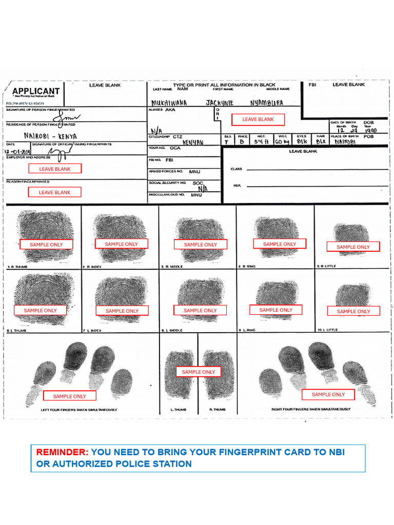 Sample Completed CBC Forms | PDF