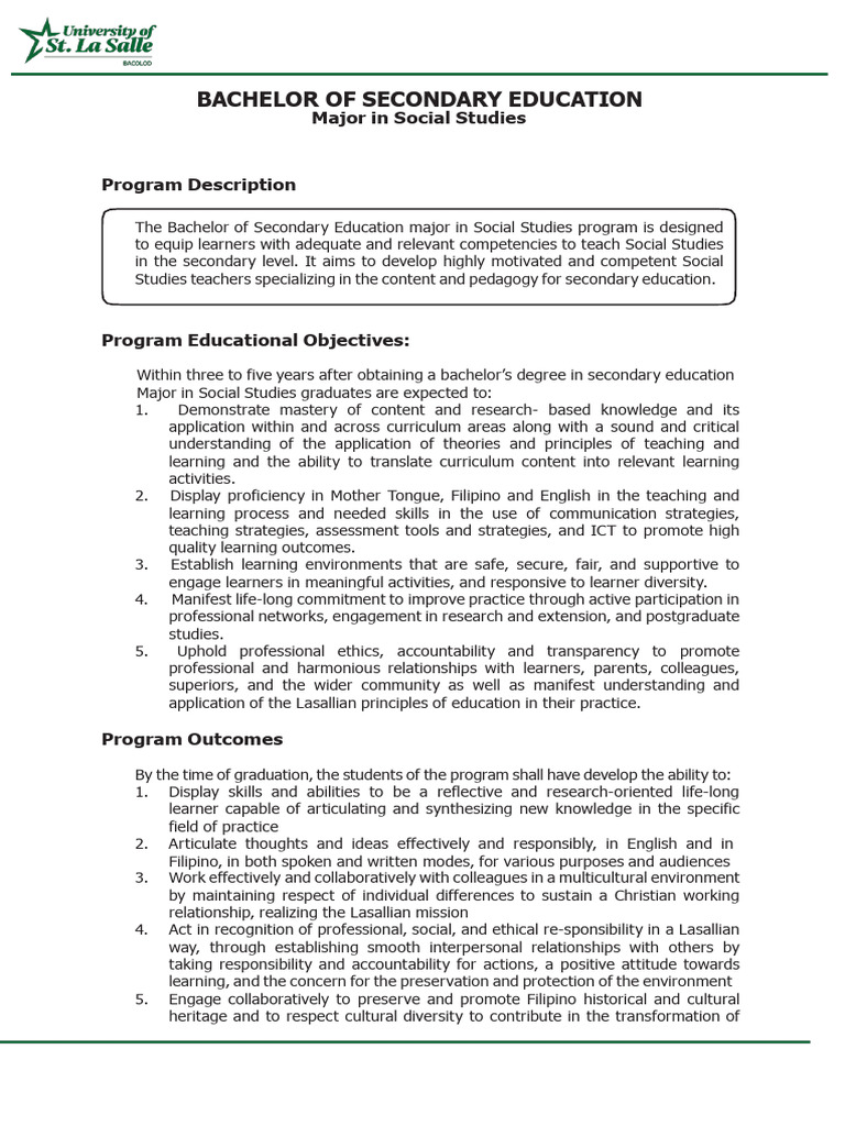 Secondary Social Studies | PDF | Educational Assessment | Social Sciences