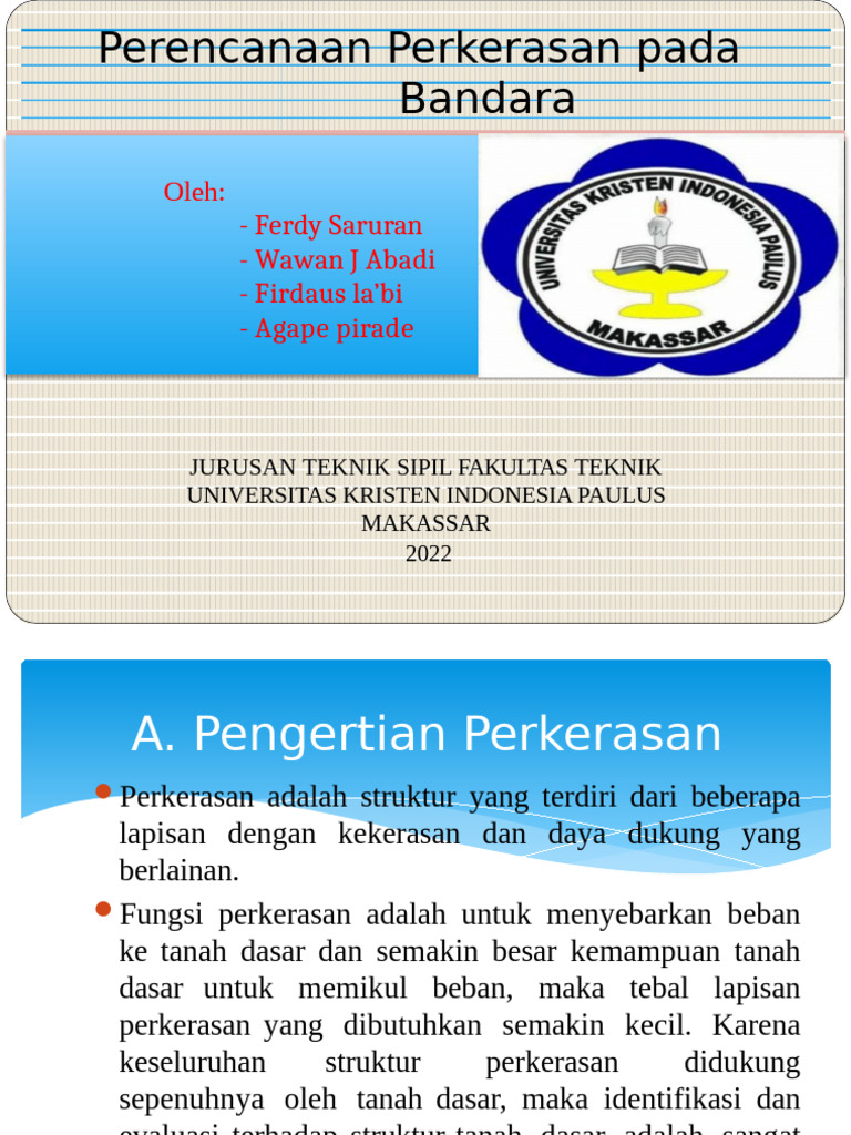 Tugas Power Point Kelompok 3 Perancangan Lapangan Terbang Kelas e4 | PDF