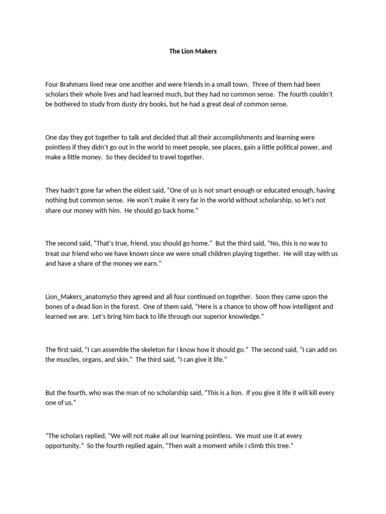 The Lion Makers-WPS Office | PDF