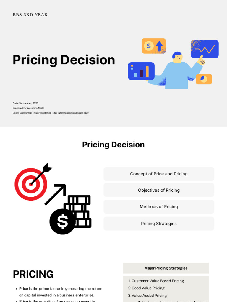 Unit 7 Pricing Decision | PDF
