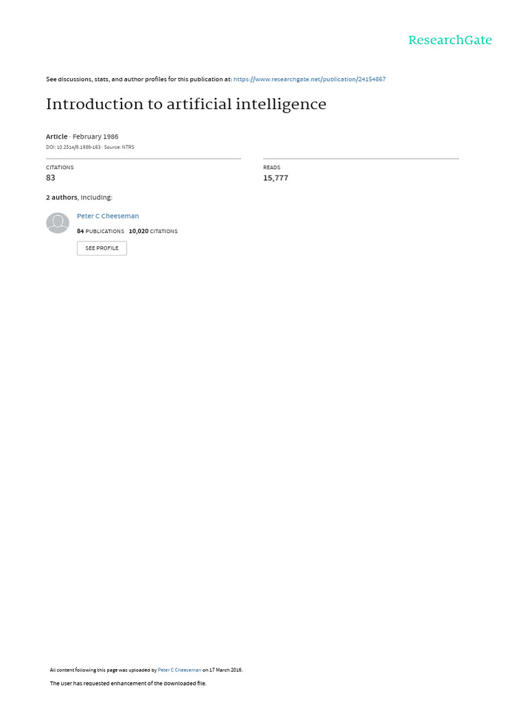 Introduction to Artificial Intelligence | PDF | Parsing | Syntax