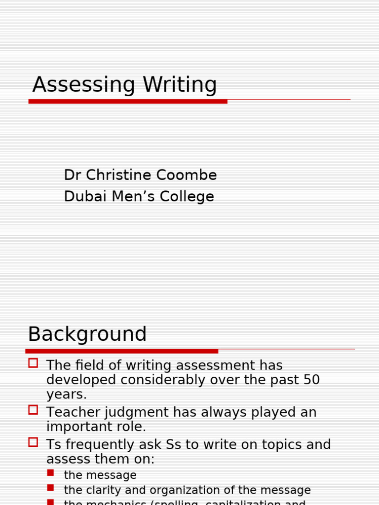 Assessing Writing | PDF | Writing | Human Communication