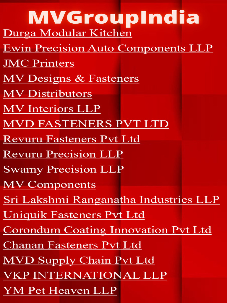 MVD Fasteners Overview and Offerings | PDF