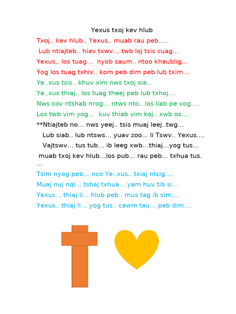 Yexus Txoj Kev Hlub | PDF