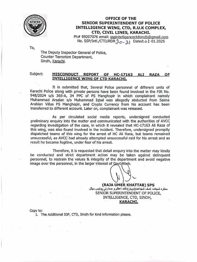 Misconduct Report | PDF
