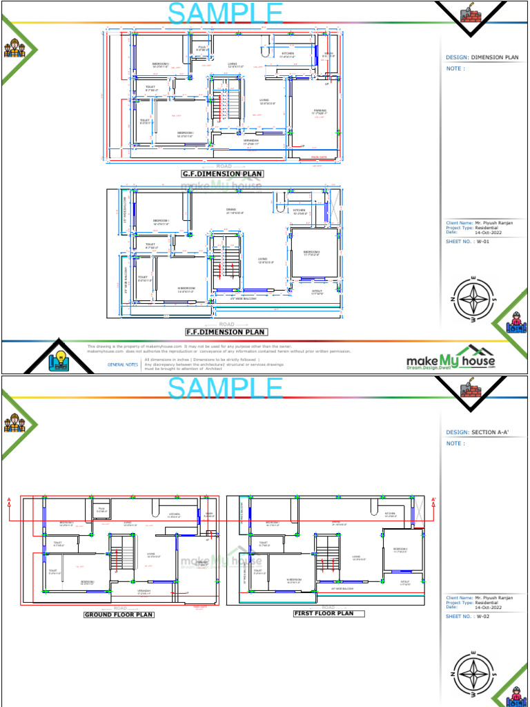 Residential Dimension Plan Overview | PDF