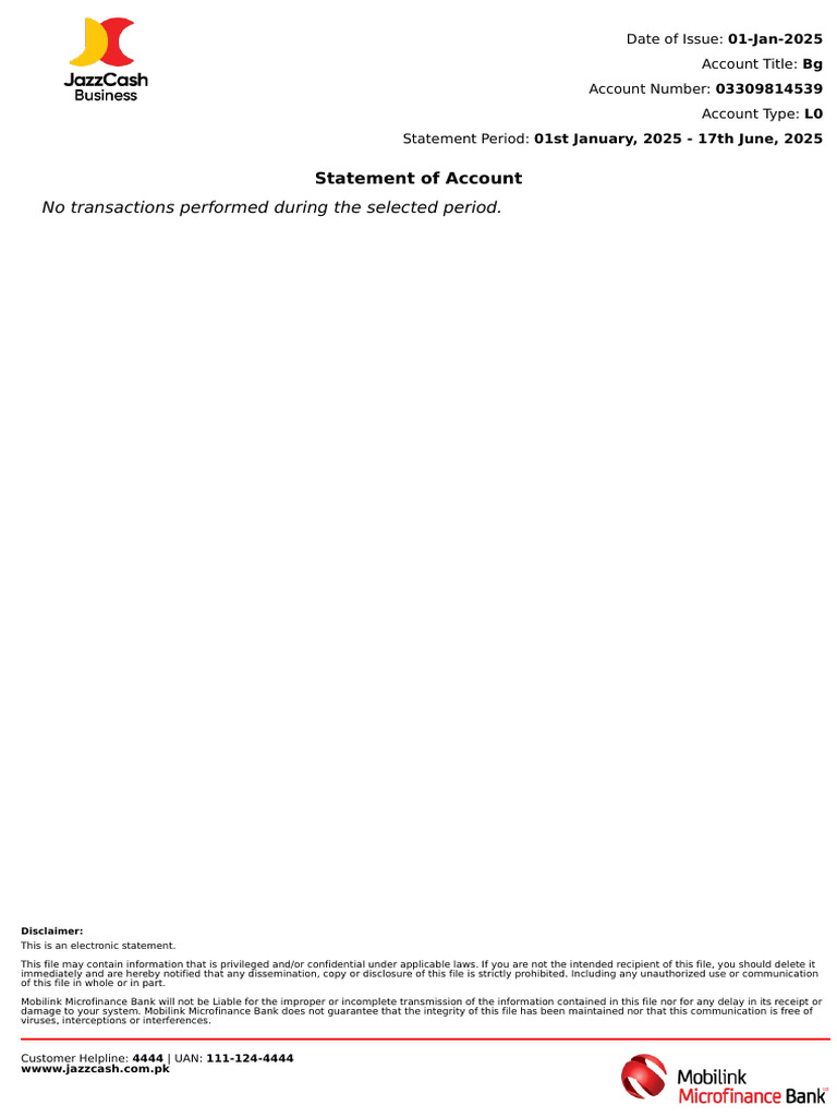 AccountStatement | PDF