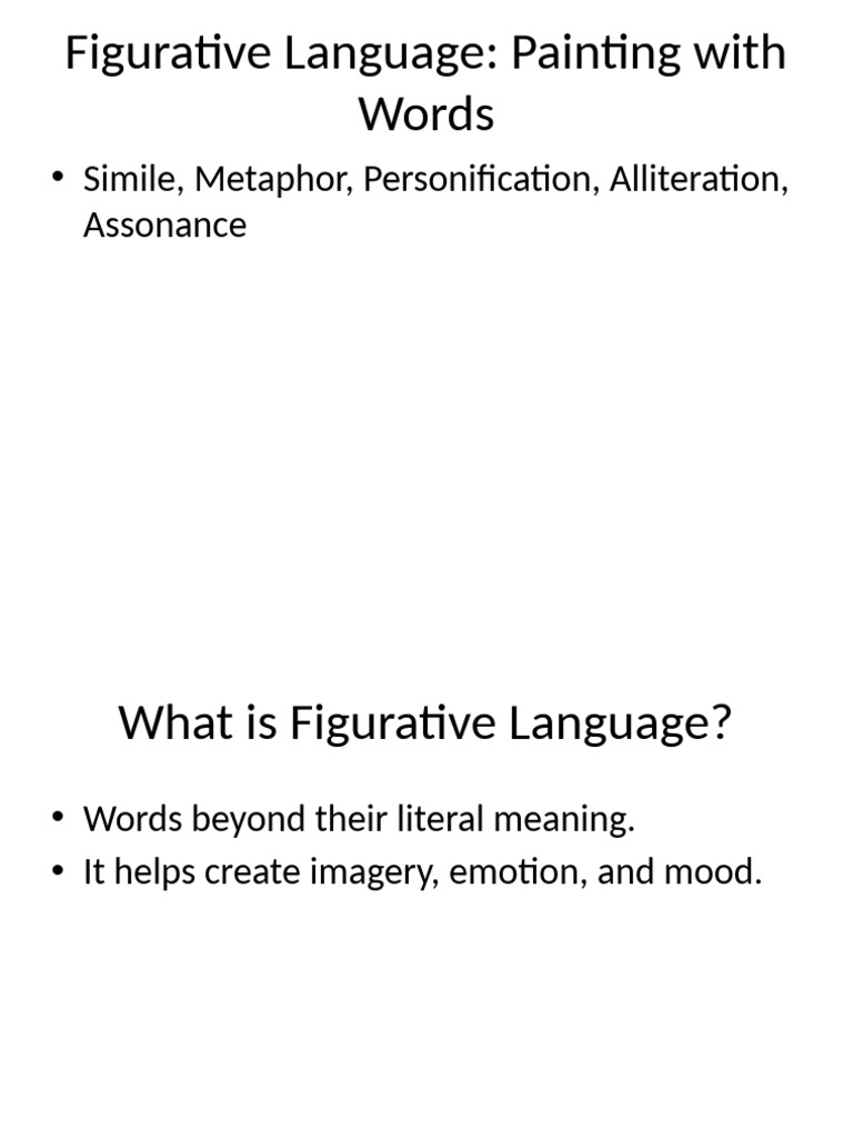 Figurative Language Explained | PDF