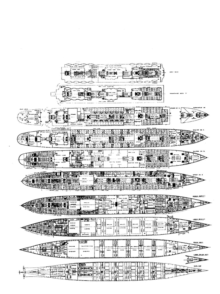 Titanic Templates Scale 1-500 | PDF