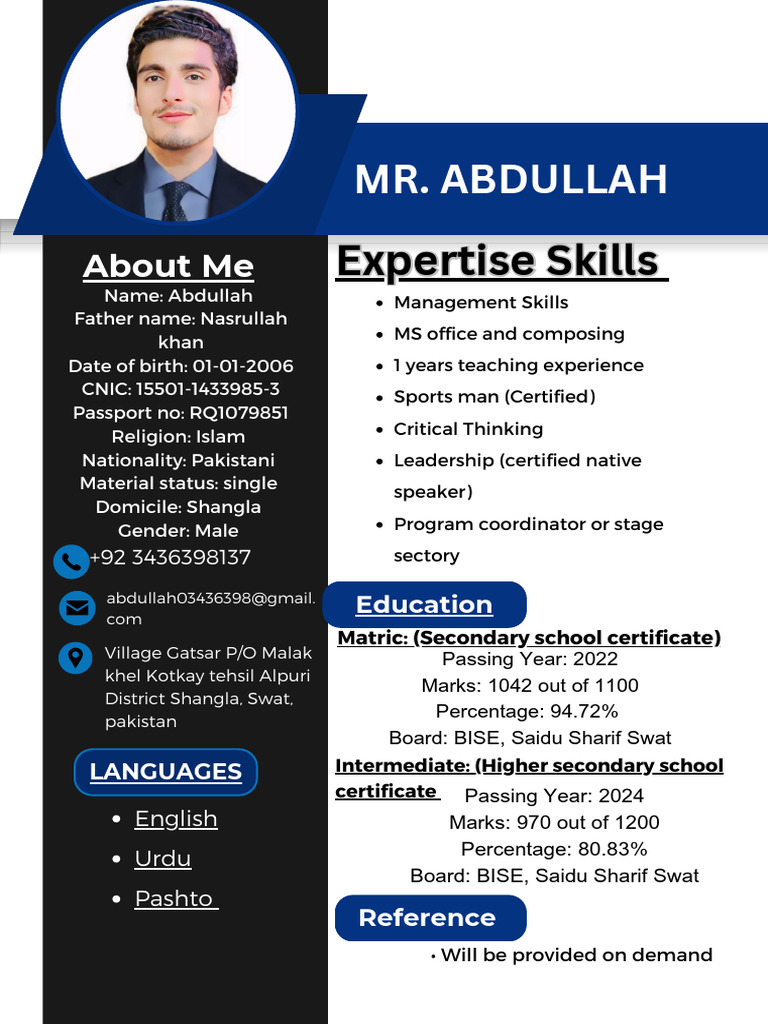 CV Abdullah | PDF