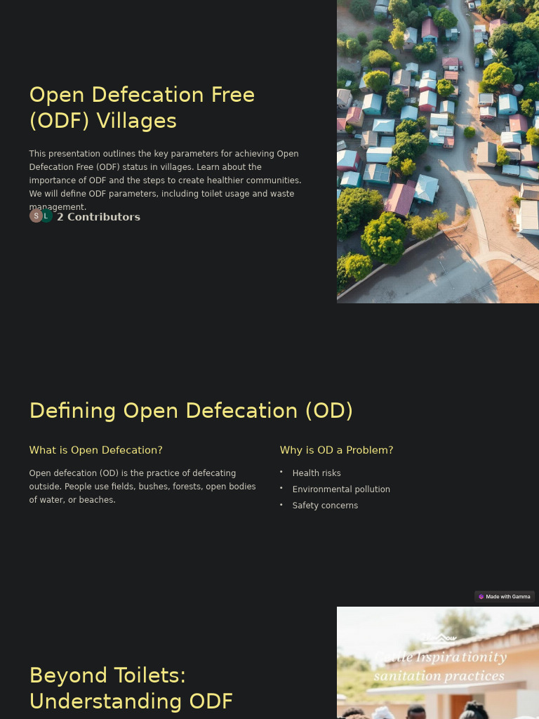 Achieving Open Defecation Free Villages | PDF