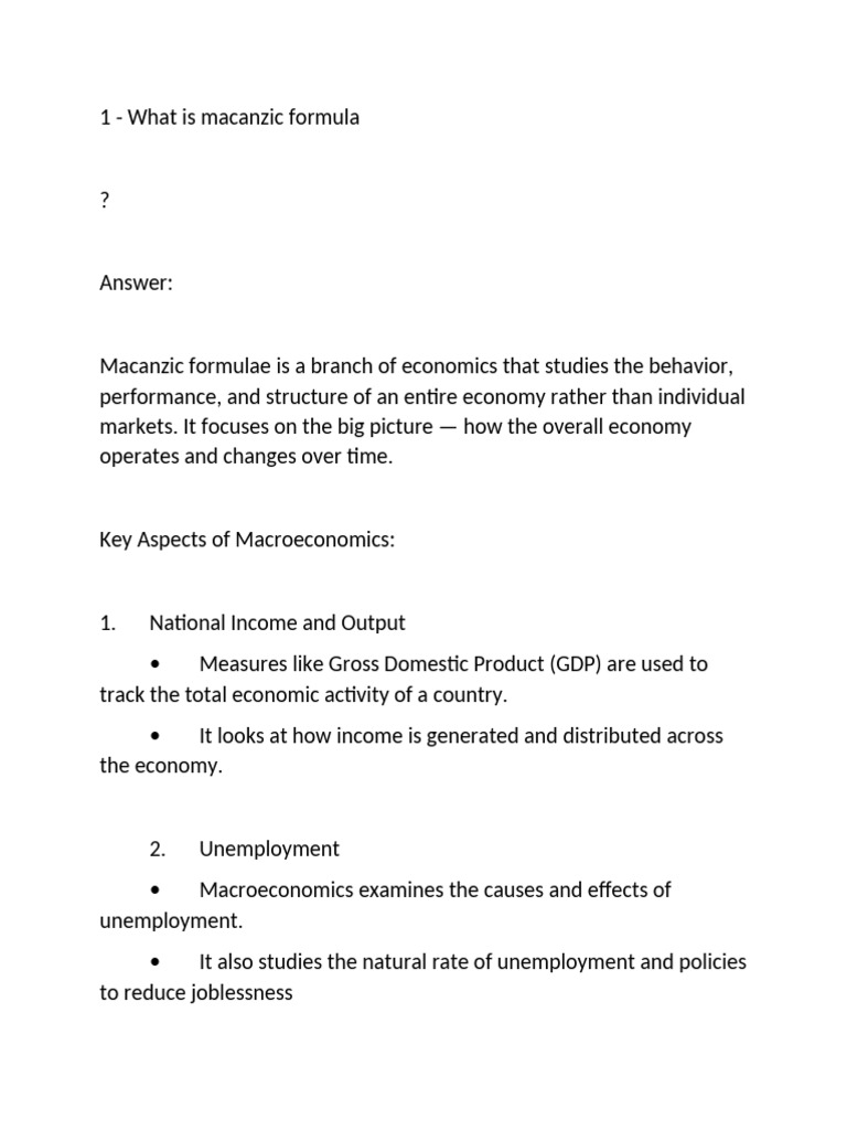 Understanding Macroeconomics Basics | PDF