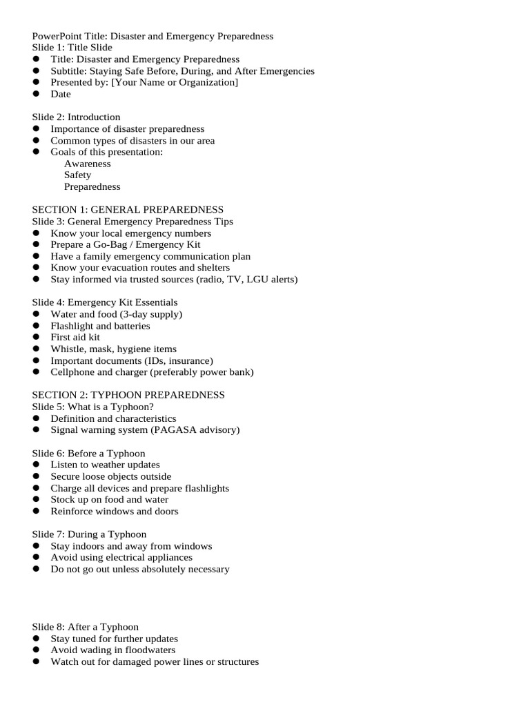 Emergency Preparedness | PDF | Emergency Management | Flood