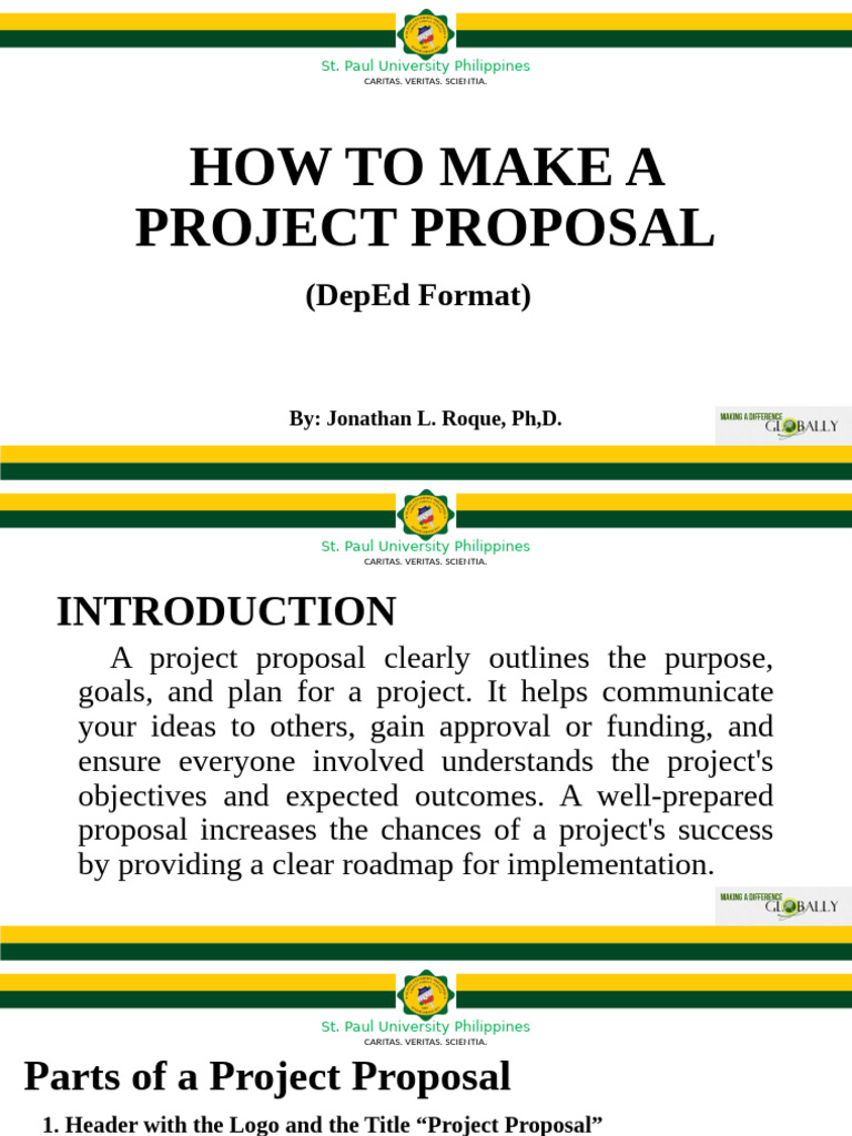 Deped How To Make A Project Proposal | PDF | Risk