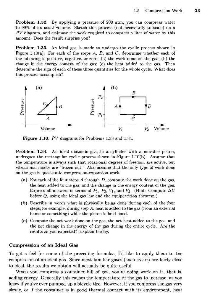 An Introduction To Thermal Physics (Problem1.34) | PDF