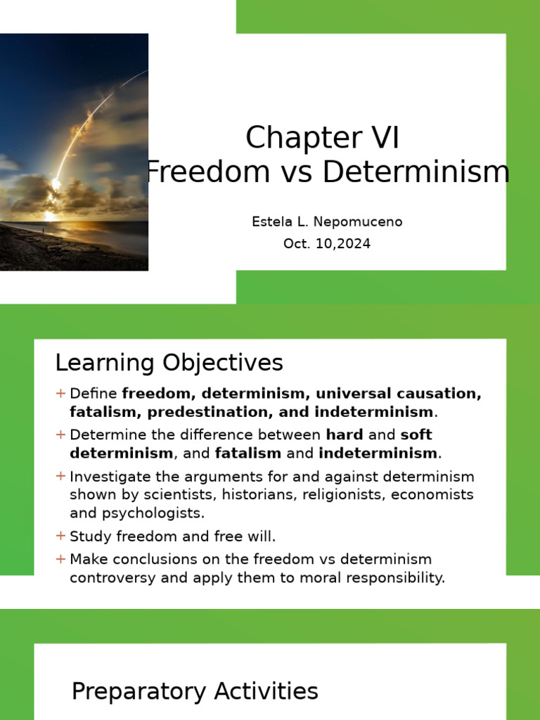 GE 7 Freedom Vs Determinism 1 | PDF | Predestination | Grace In ...