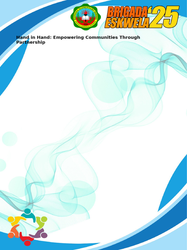 Brigada Eskwela Template | PDF