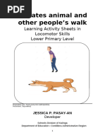 Animal Walk Cards 1 | PDF