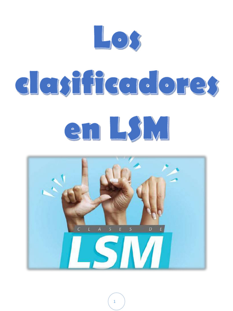 Diccionario. Clasificadores LSM, y Oraciones Gramaticales Osv | PDF