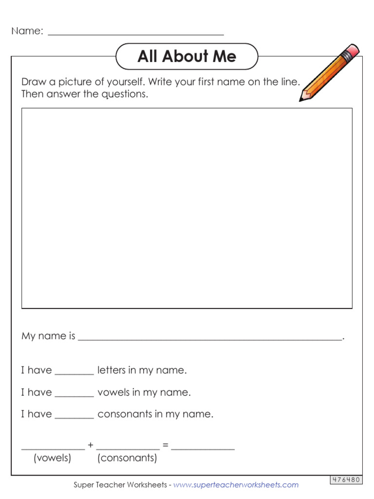 All About Me Worksheet for Kids | PDF