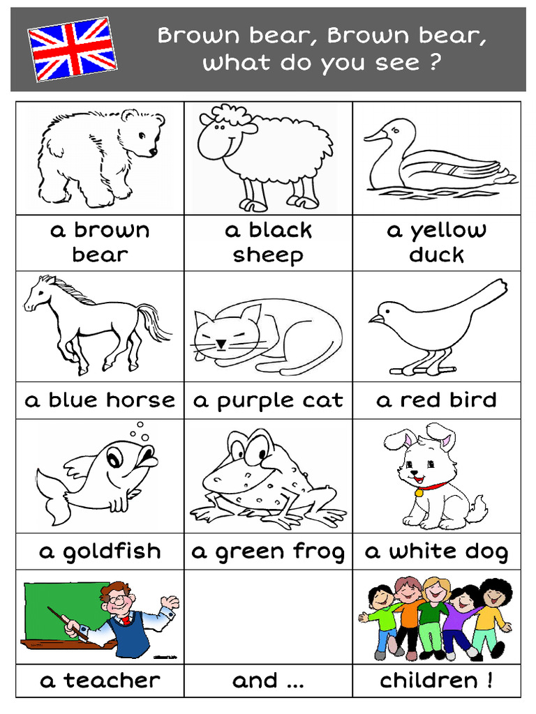 FICHE-VOC-BROWN-BEAR-N-ET-B | PDF