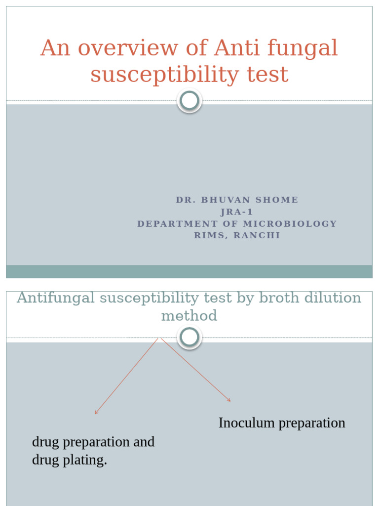 An Overview of Anti Fungal Susceptibility Test | PDF | Biocides ...