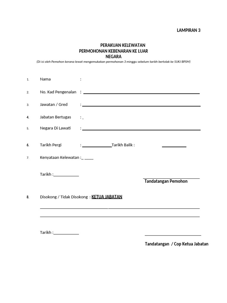 Word PDF Kelewatan SPKN | PDF