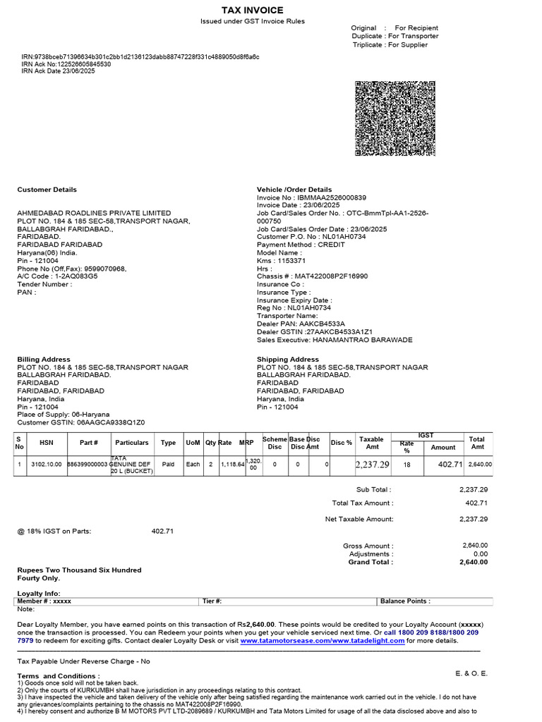 Consolidated Invoice (E) - 2025-06-23T133349.173 2 | PDF | Taxation ...