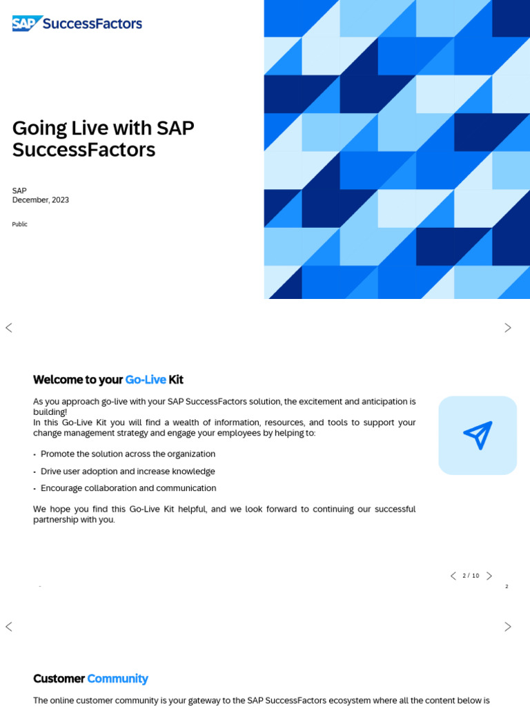 SAP SuccessFactors Provisioning Access Policy - Go Live | PDF | Change ...