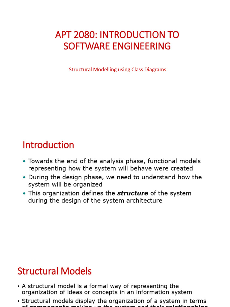 Structured Modelling Using Class Diagrams v1 | PDF | Inheritance (Object Oriented Programming ...