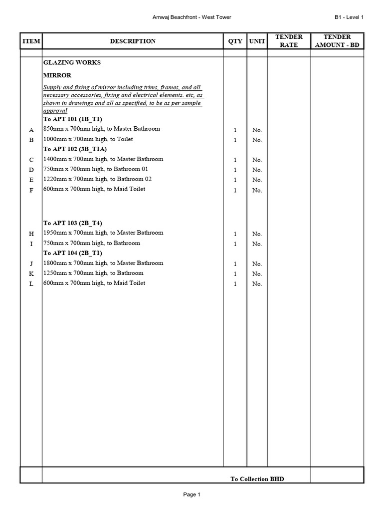 Al Sabah Mirror Works | PDF | Bathroom | Bathing