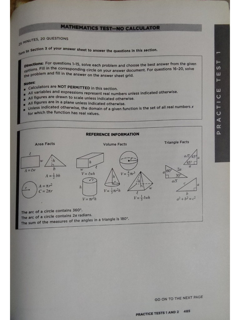 SAT Practice Test 1 BARRON'S - 042f54a0 1c67 4b96 9a23 1af0536508ef | PDF