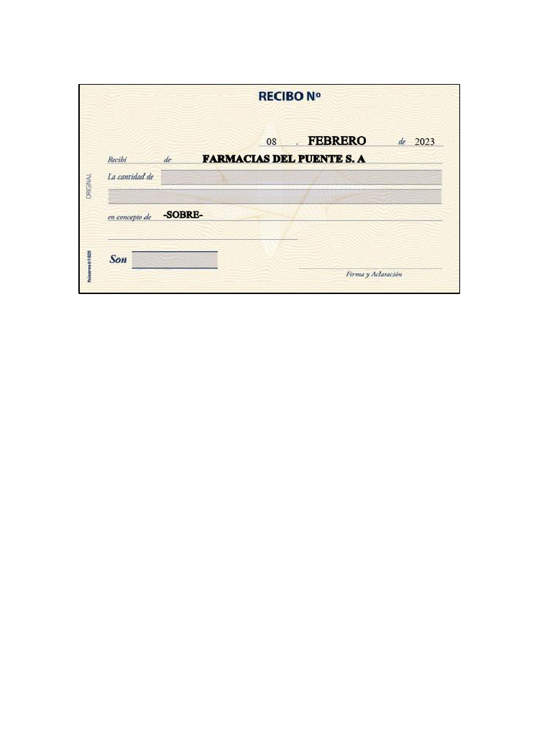 Modelo Recibos | PDF