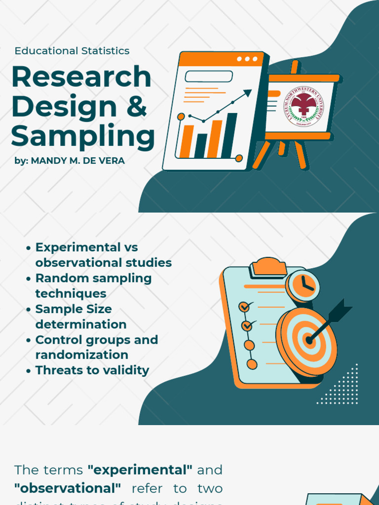 Educ Stat - Research Design and Sampling | PDF | Sample Size Determination | Experiment