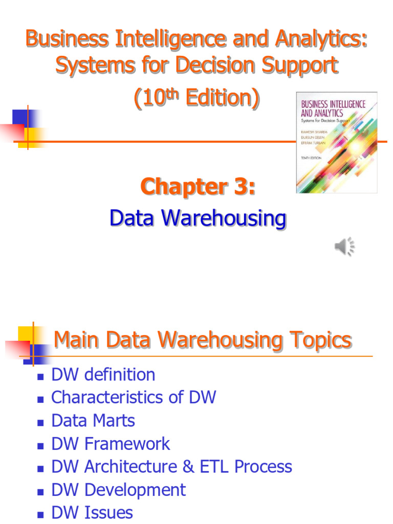 Chapter 03 DSS 2025 Part1 | PDF | Data Warehouse | Databases