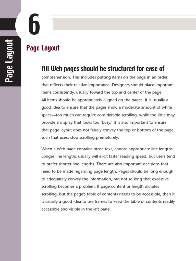 Web Design Usability Guidelines | PDF | Web Page | Page Layout