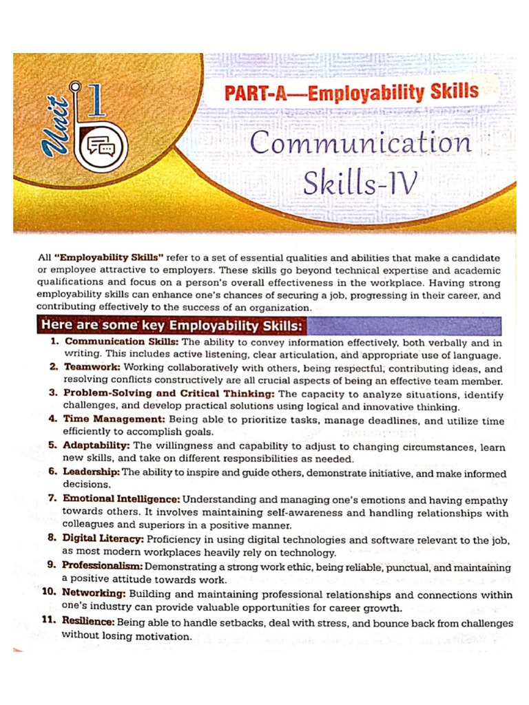 12 Part A Unit 1 | PDF