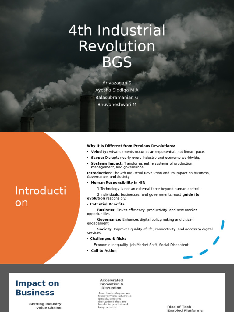 BGS - 4th Industrial Revolution | PDF