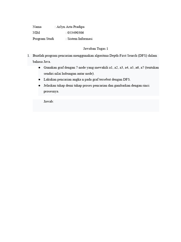 Tugas 3 - Struktur Data - Arlyn Arta Pradipa | PDF