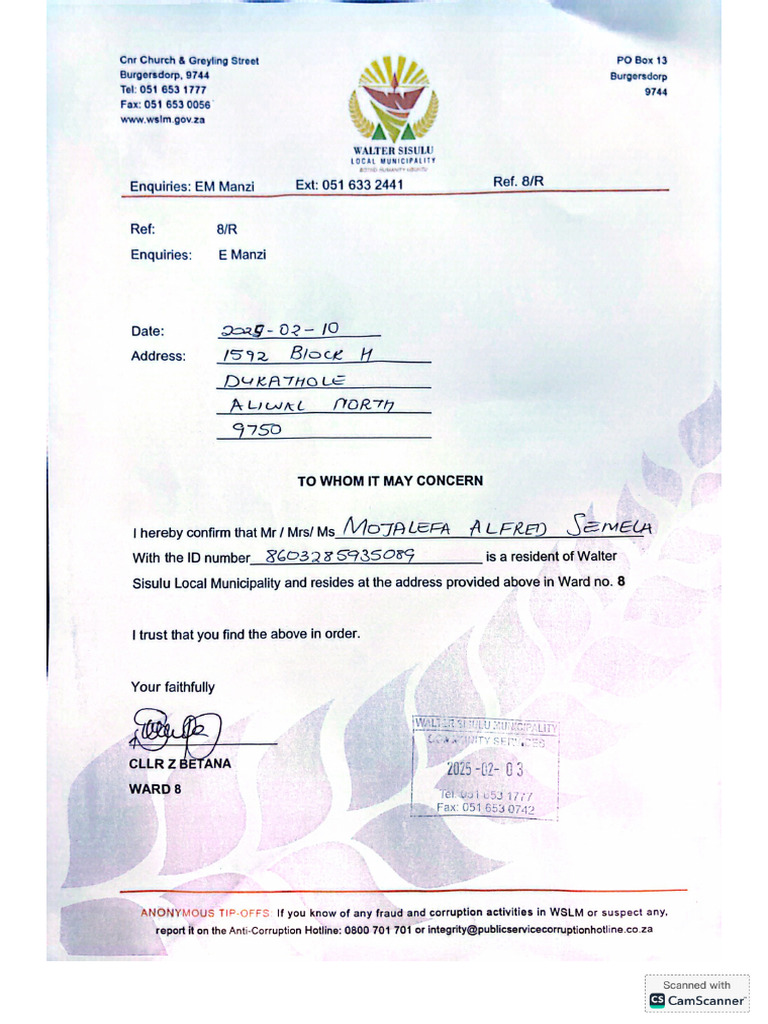 Proof of Address | PDF