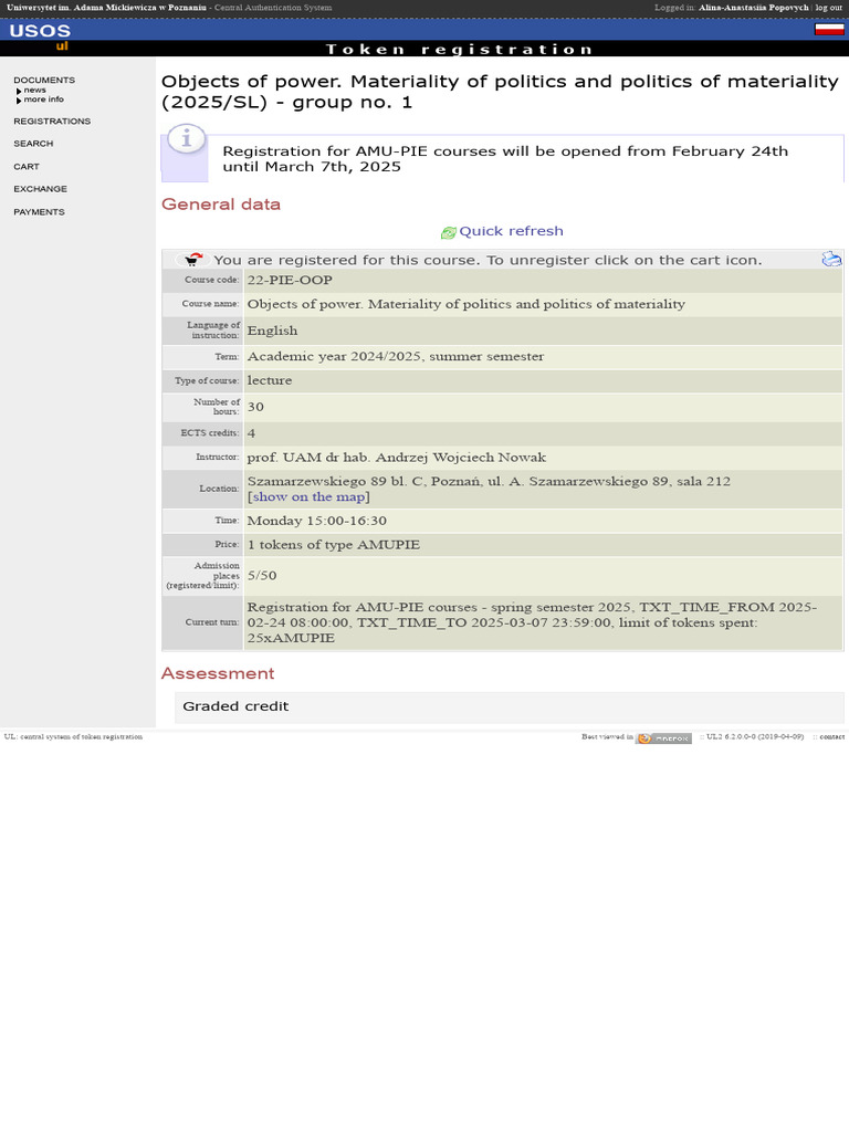 Objects of Power. Materiality of Politics and Politics of Materiality ...