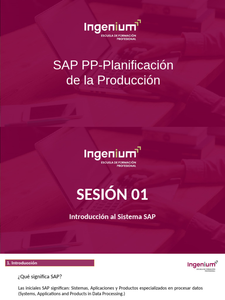 Presentacion SAP PP Ingenium | PDF | Planificación