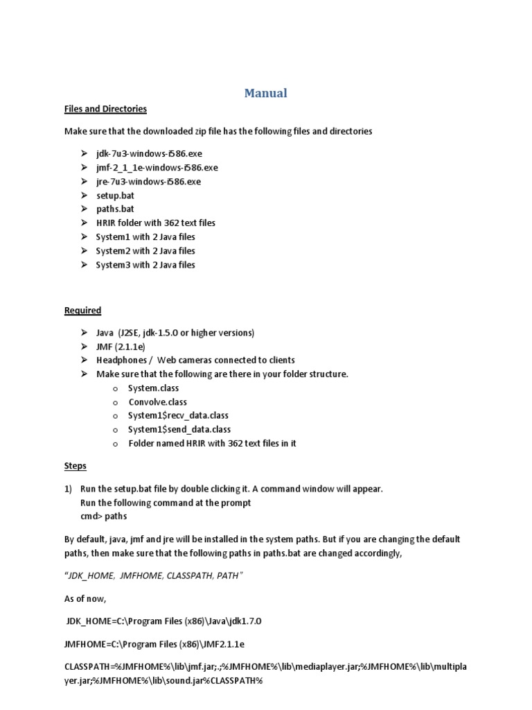 Manual: Files and Directories | PDF | Java (Programming Language) | Directory (Computing)